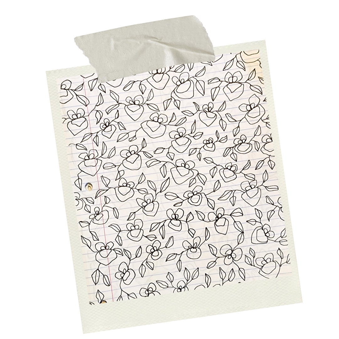 Digital Paper Pack --made With[original Art]/black and White/hand Drawn ...