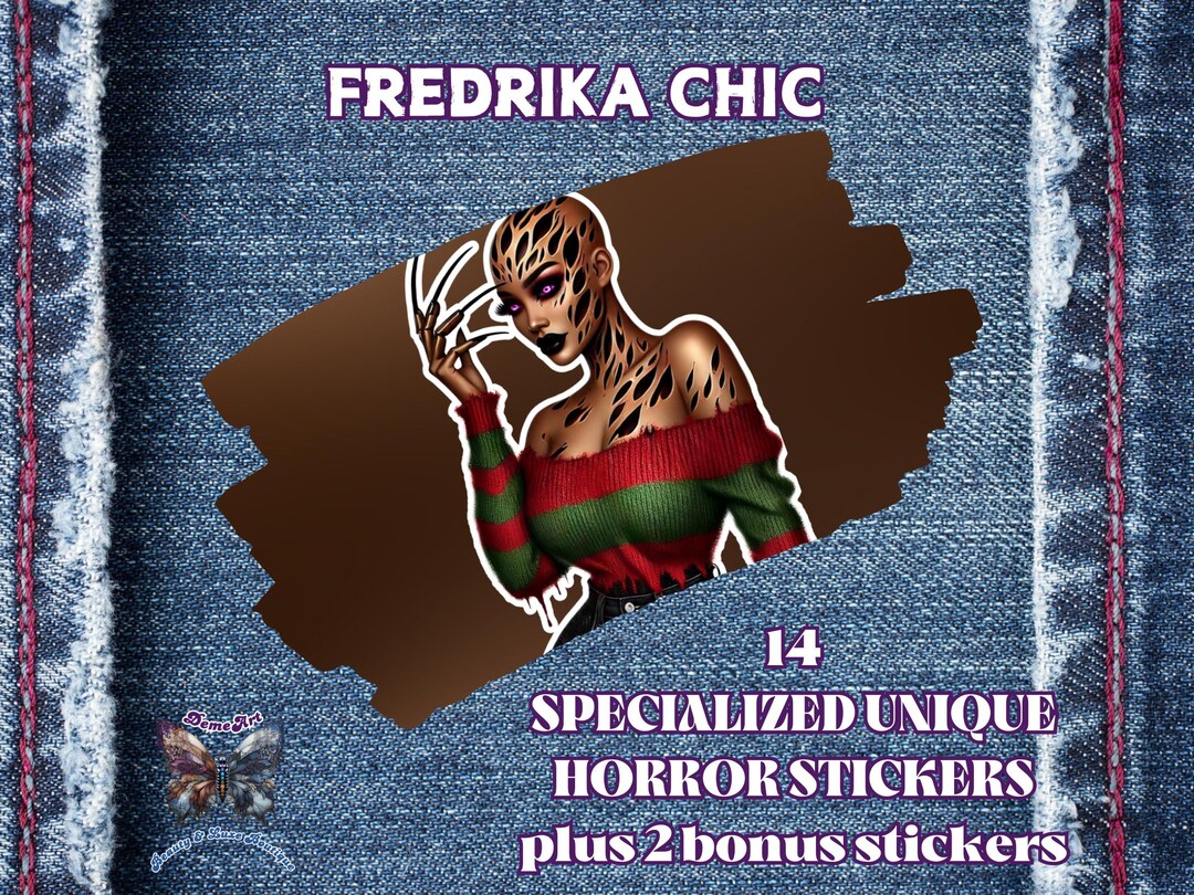 Digital Stickers, Printable, Horror, Halloweeen, Spooky, Creepy Art, Ai ...