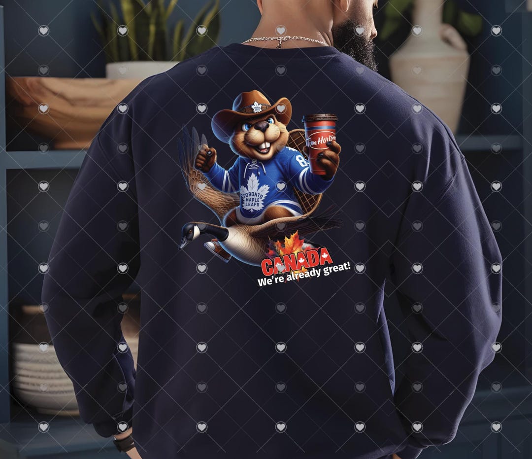 Canada Cowboy, Beaver Riding a Canada Goose. Canada is Already Great ...