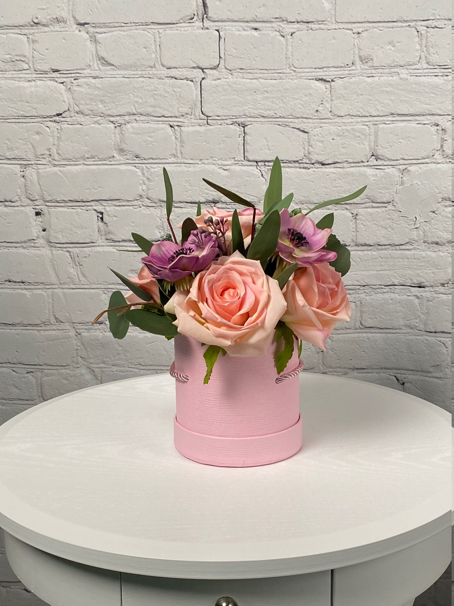 Real Touch Realistic Flowers Arrangement in a Box, Luxury Artificial ...