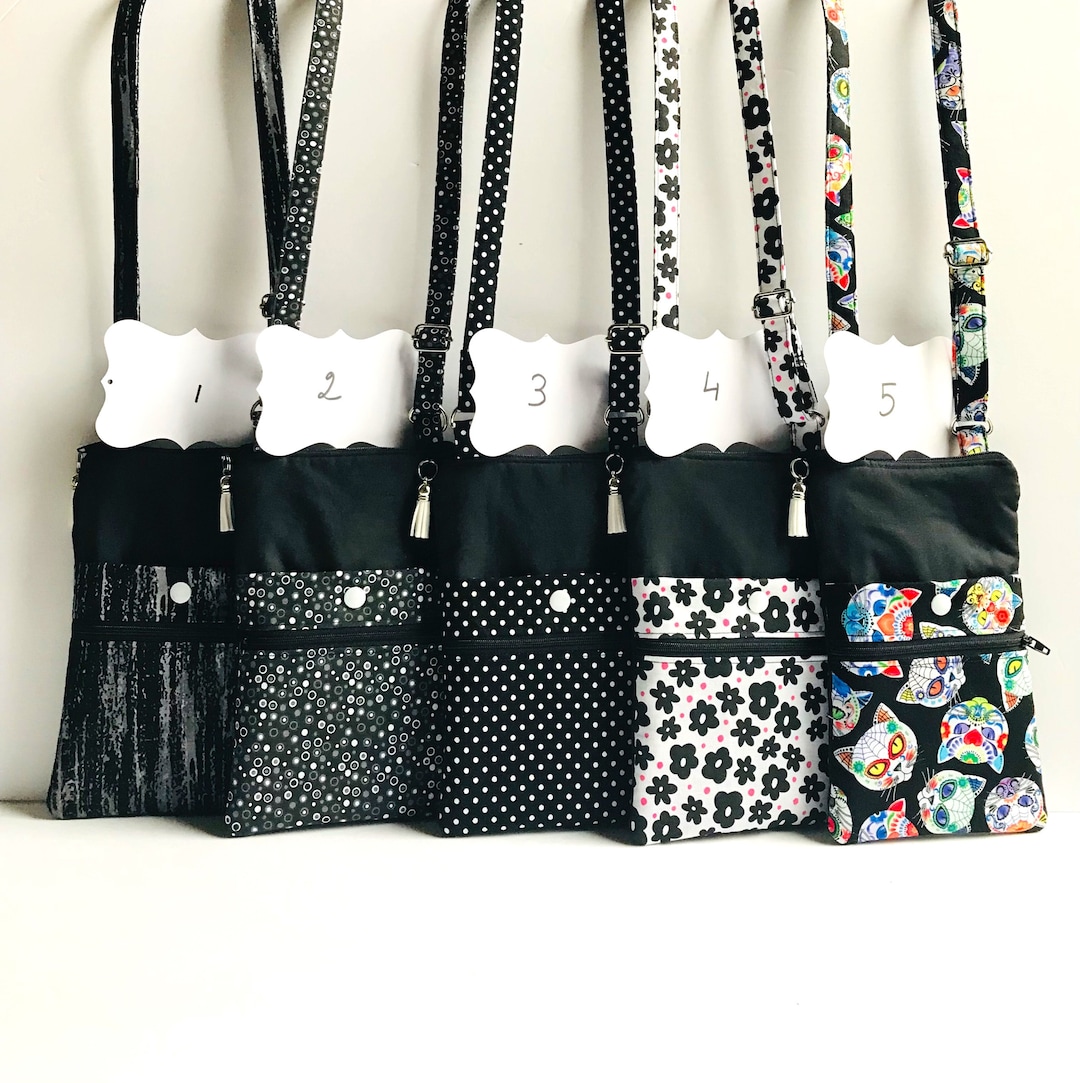 Cotton Crossbody Cell Phone Pouches, Cell Phone Pouches With Adjustable ...