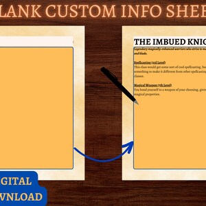 D&D 5e Fighter Class Reference Sheet Dungeons and Dragons Fifth Edition ...
