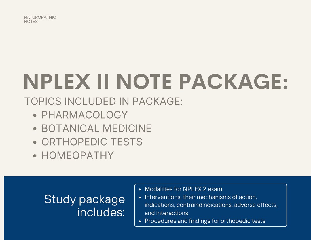NPLEX Naturopathic Licensing Exam Study Resource- NPLEX II Modality ...