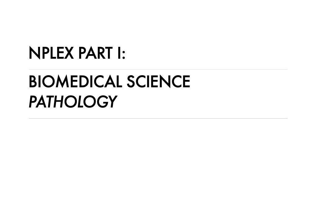 NPLEX I Pathology Note Package | Etsy