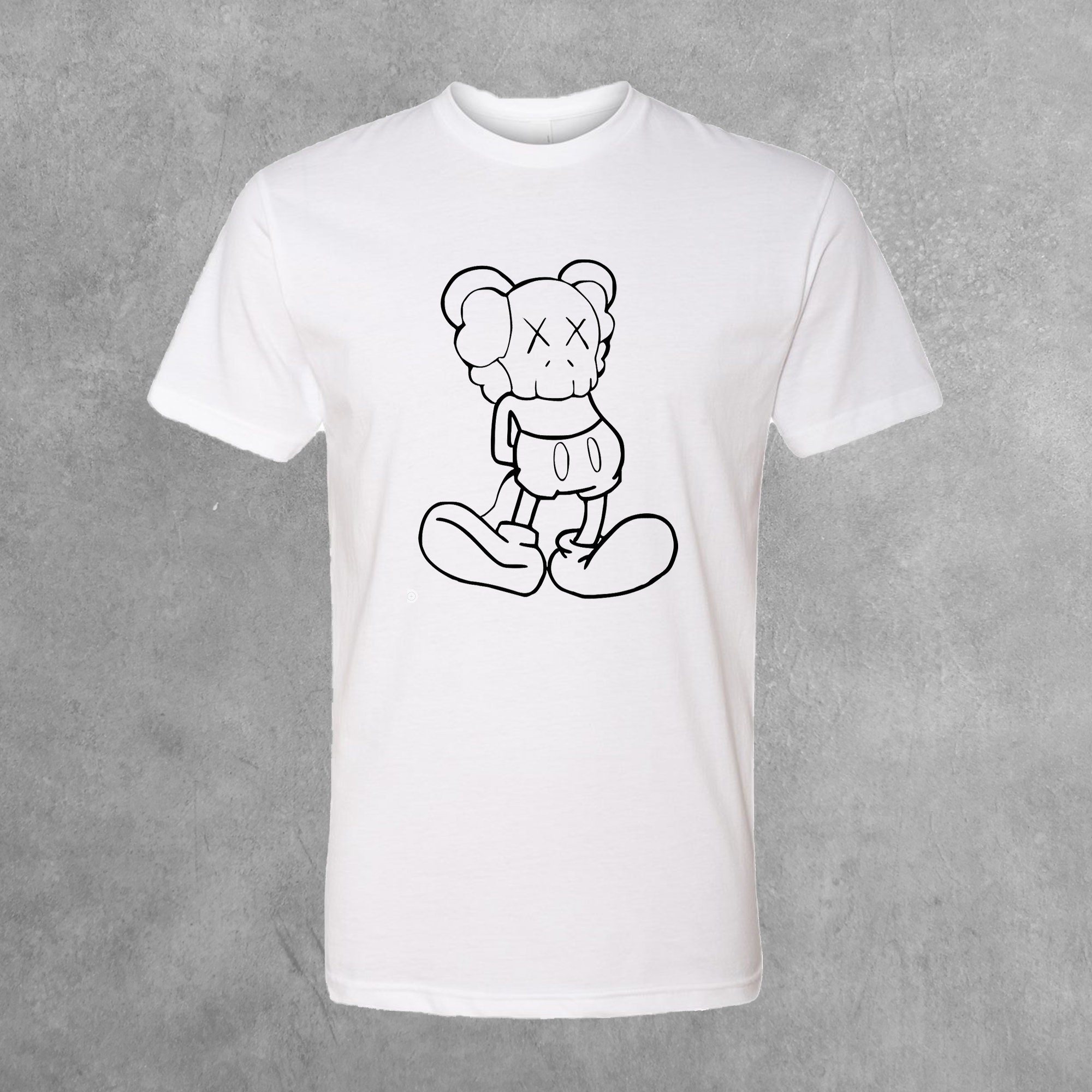 KAWS Mickey Mouse T-shirt - Etsy