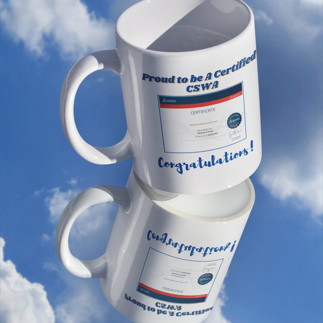 Custom Congratulations Mug for Passing Solidworks CSWA Exam, Gift ...