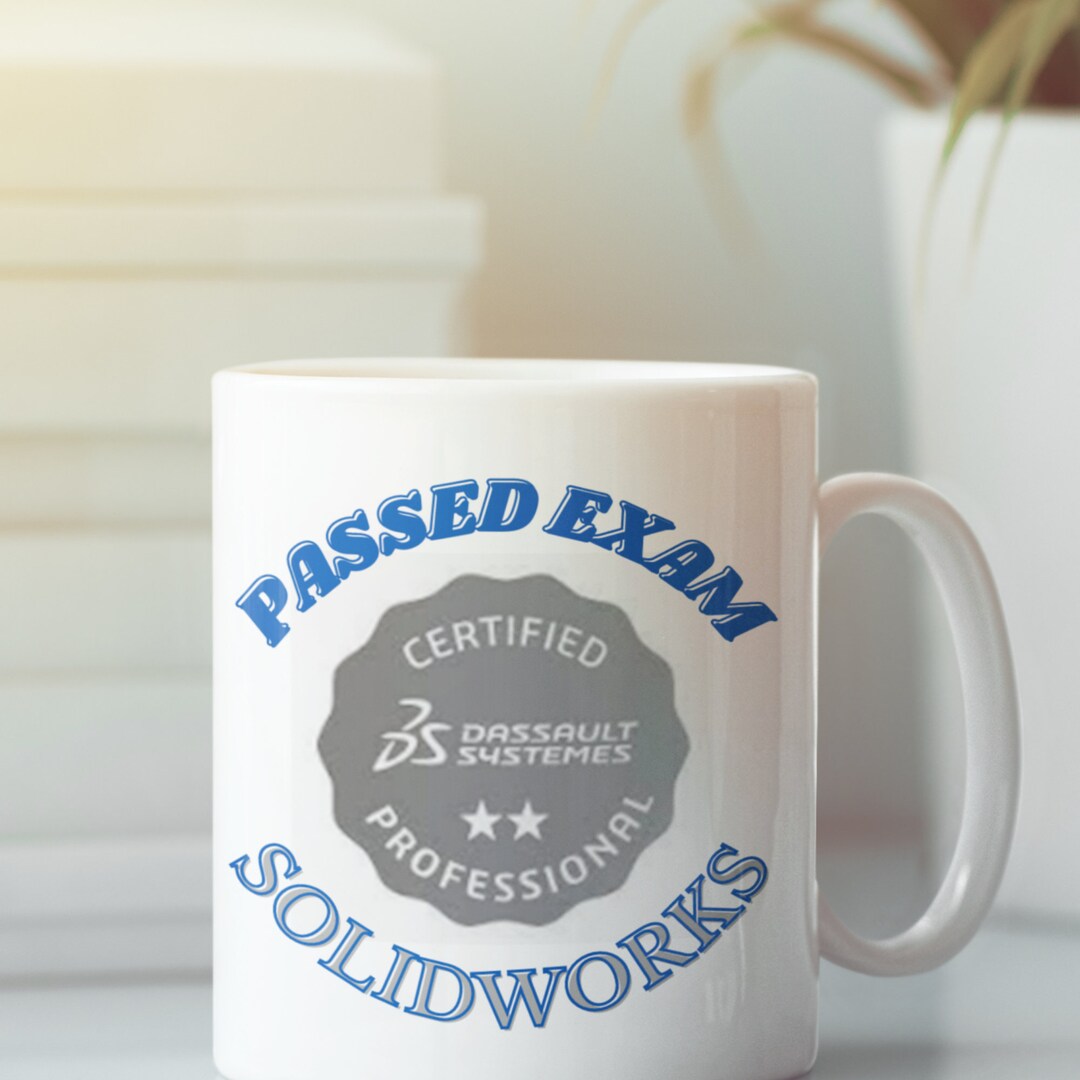 Custom Congratulations Mug for Passing Solidworks CSWP Exam, Gift ...