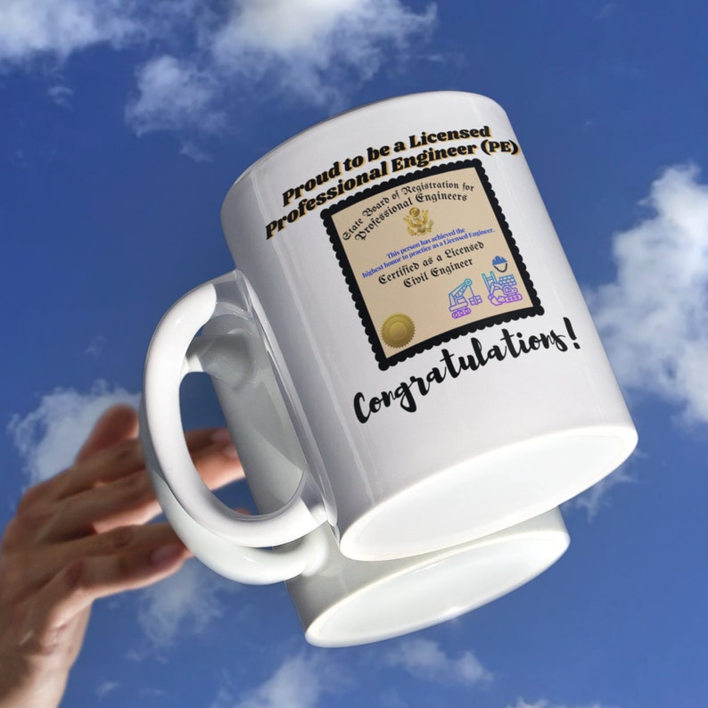 CIVIL ENGINEERING: Custom Congratulations Mug for Passing the ...