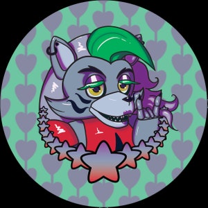 Five Nights at Freddy's Security Breach FNAF SB Button: Glamrock Freddy ...