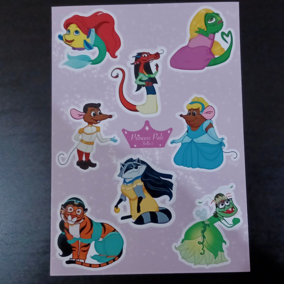 Princess Pals Stickers: Pascal+rapunzel Flounder+ariel Meeko+pocahontas ...