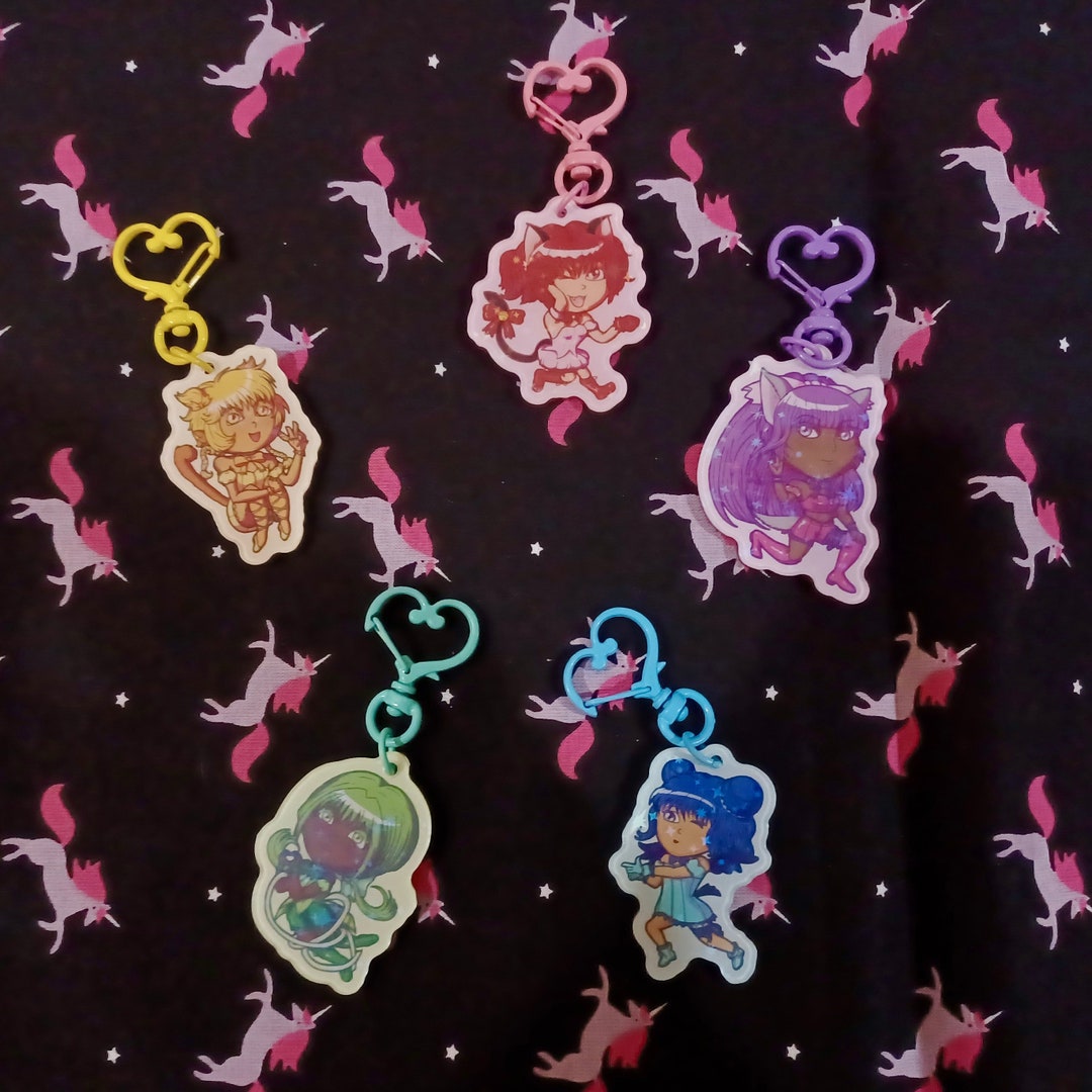 Tokyo Mew Mew Original and New Magical Girl Double-sided Keychain - Etsy