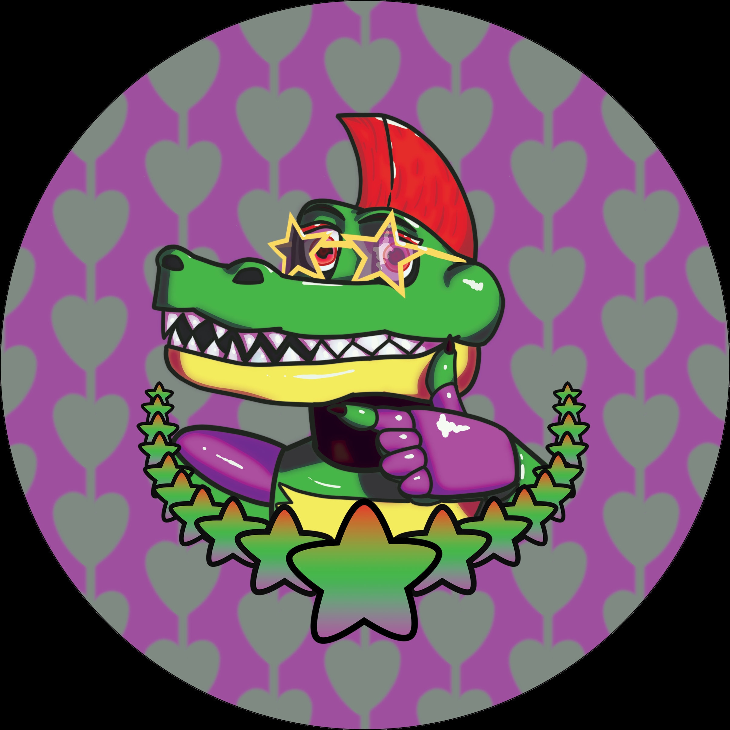 Five Nights at Freddy's Security Breach FNAF SB Button: Glamrock Freddy ...