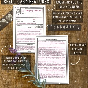 Blank Illustrated PDF Spell and Scroll Cards for Dungeons and | Etsy