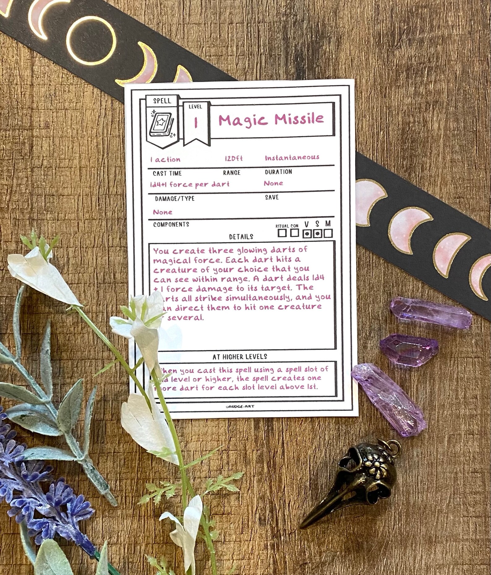 Blank Illustrated PDF Spell and Scroll Cards for Dungeons and | Etsy