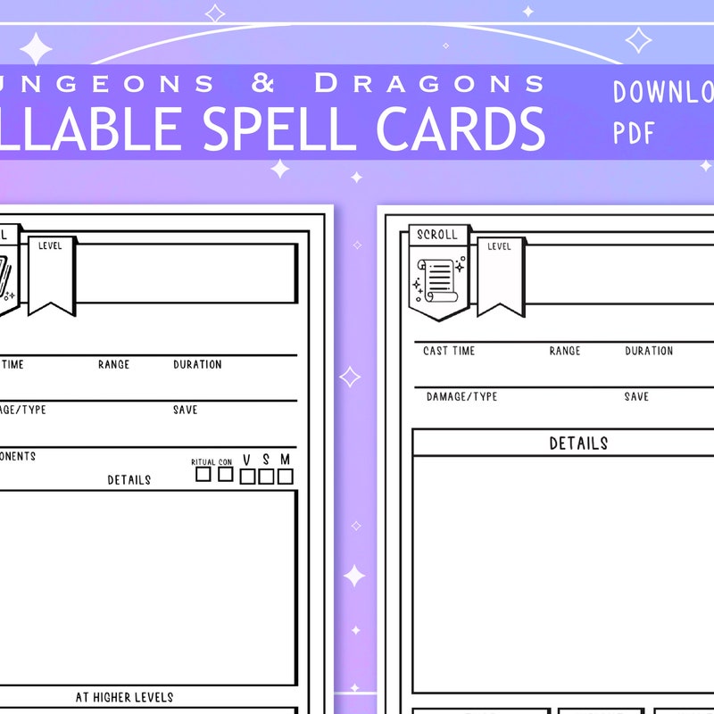 Dnd 5e Spell Scroll - Etsy