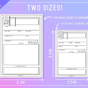 Blank Illustrated PDF Spell and Scroll Cards for Dungeons and Dragons ...