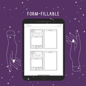 Blank Illustrated PDF Spell and Scroll Cards for Dungeons and - Etsy