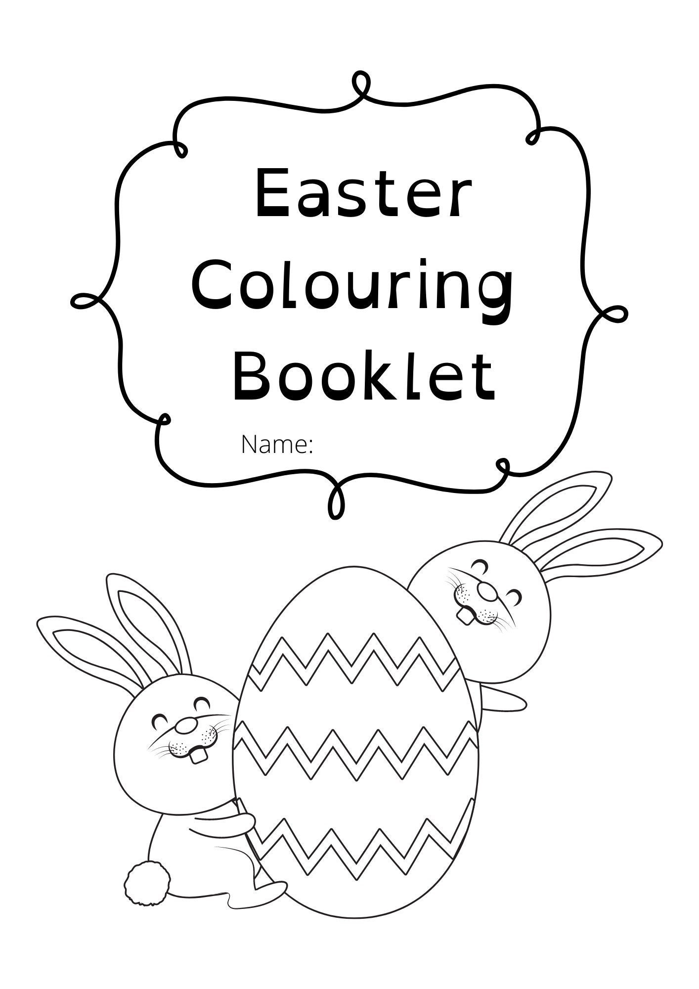 Easter Coloring Booklet - Etsy