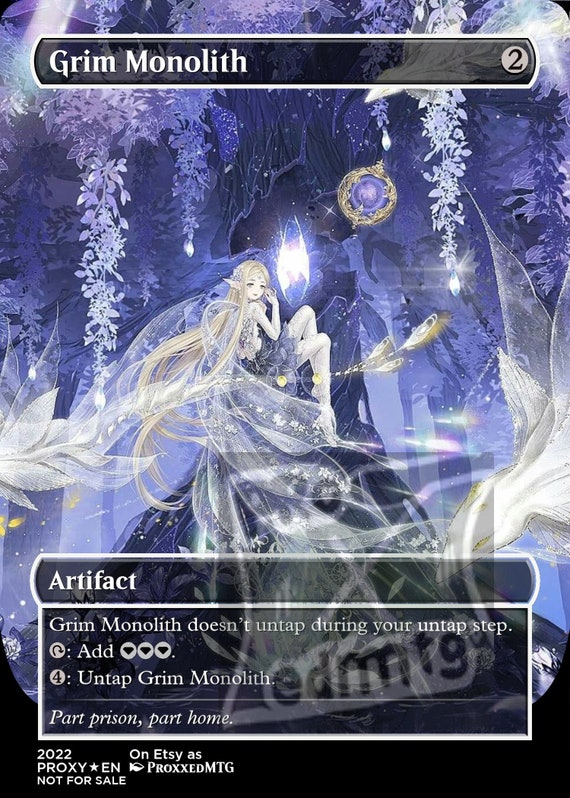 Grim Monolith MTG Proxy Borderless Card Art - Etsy