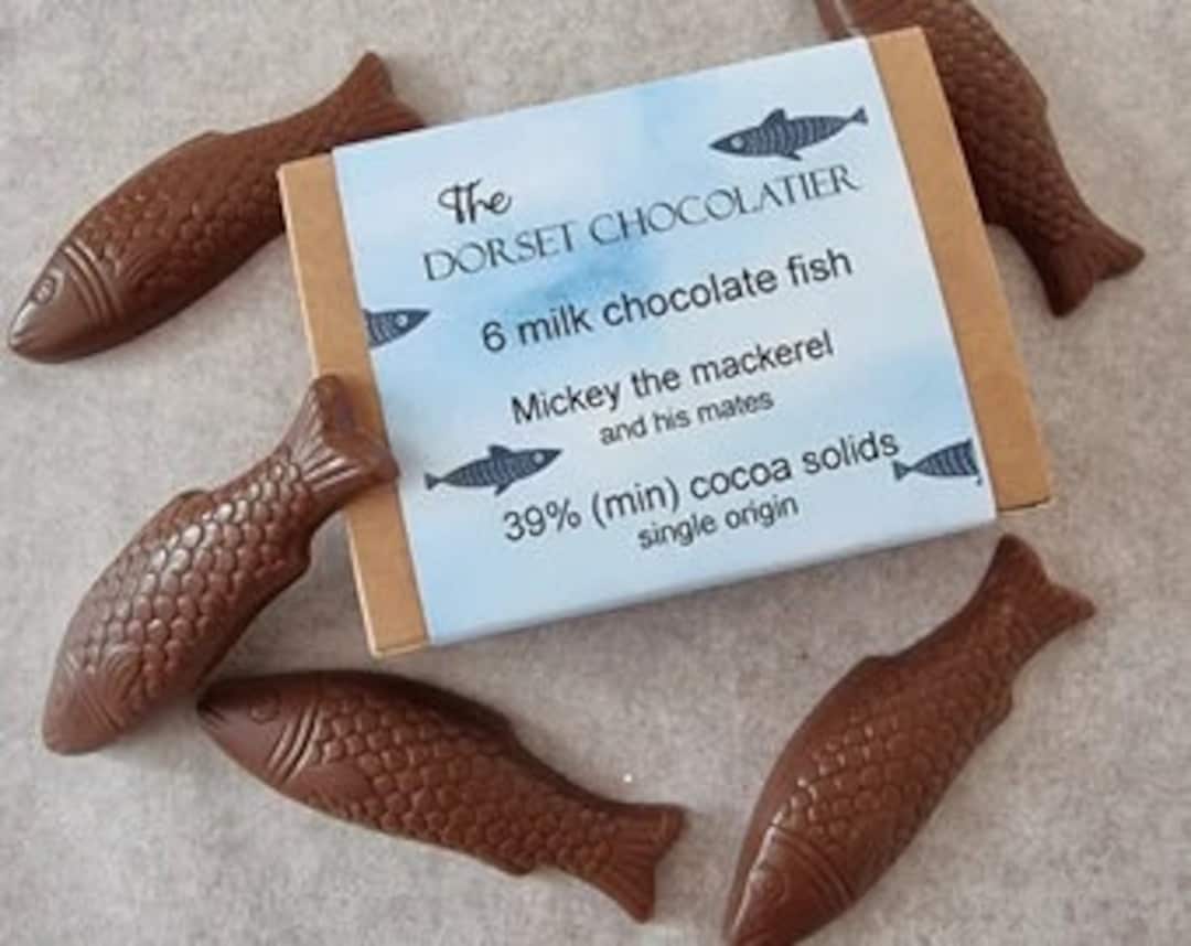 Fine Milk Chocolate Fish Mackerel - Etsy UK