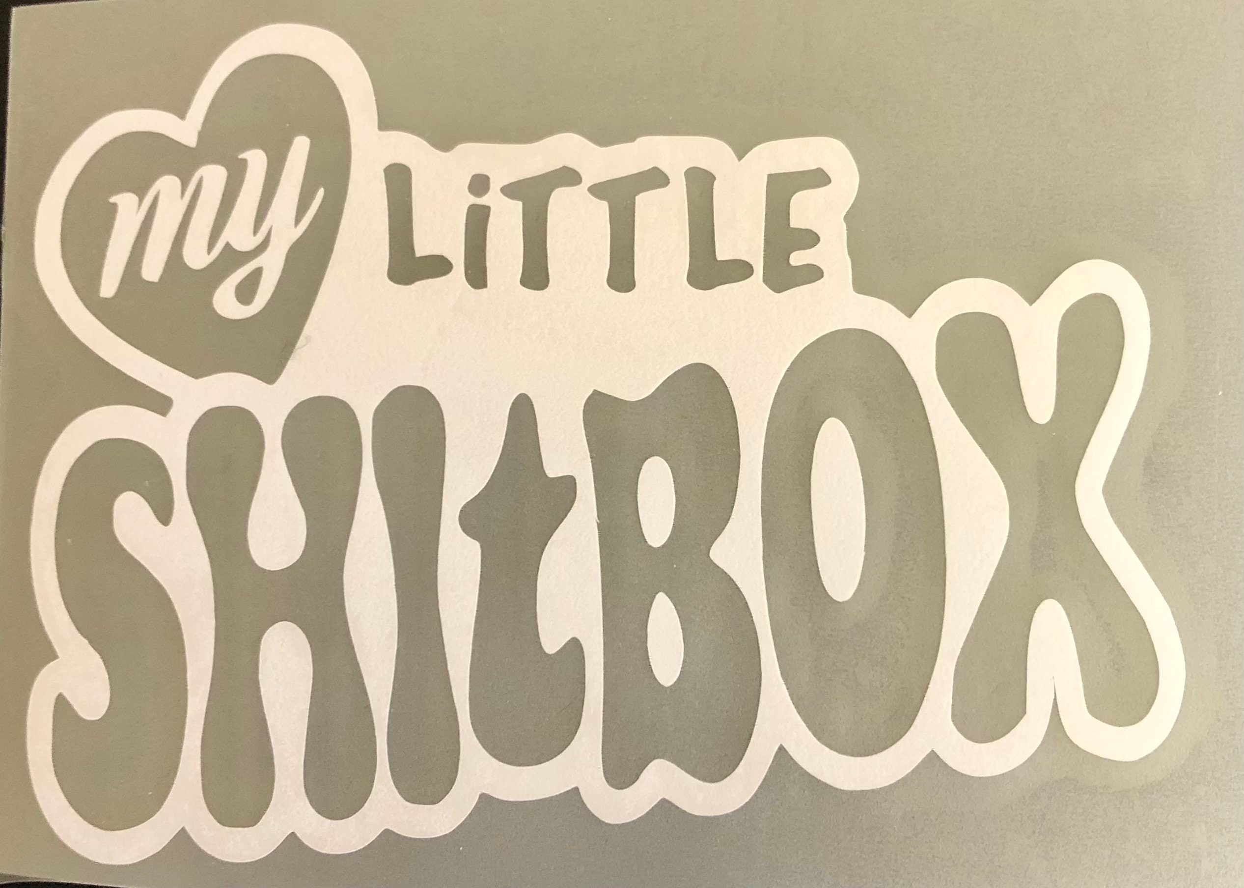 MY LITTLE SHITBOX Vehicle or Tumbler Vinyl Decals Sticker - Etsy