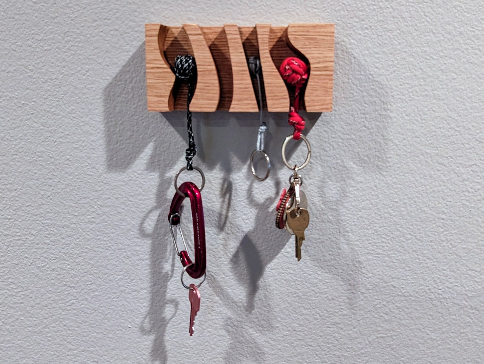 Rock Climbing, Key Chain Wall Holder (small White Oak Version) - Etsy