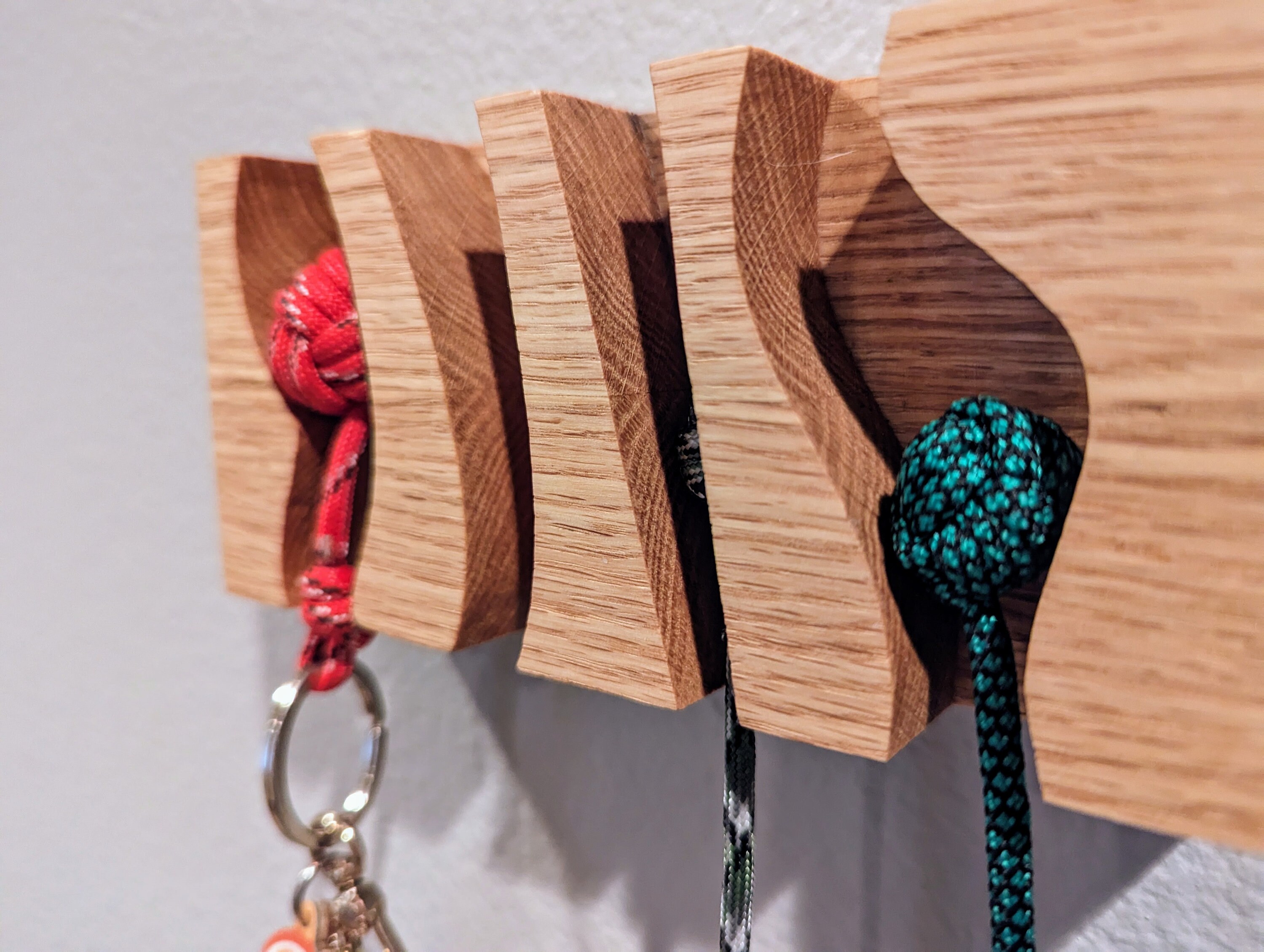 Rock Climbing, Key Chain Wall Holder (small White Oak Version) - Etsy