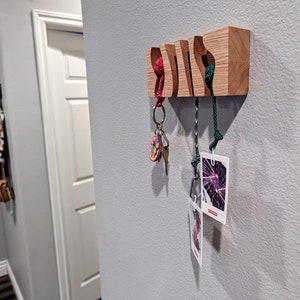 Rock Climbing, Key Chain Wall Holder (small White Oak Version) - Etsy