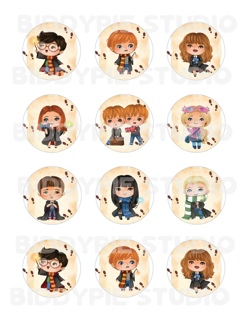 Wizard Kid Cupcake Topper | Wizard Map | Wizard Friends | Magic Wizard ...