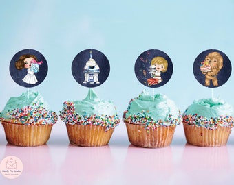 Princess Leia Cupcake Topper - Etsy