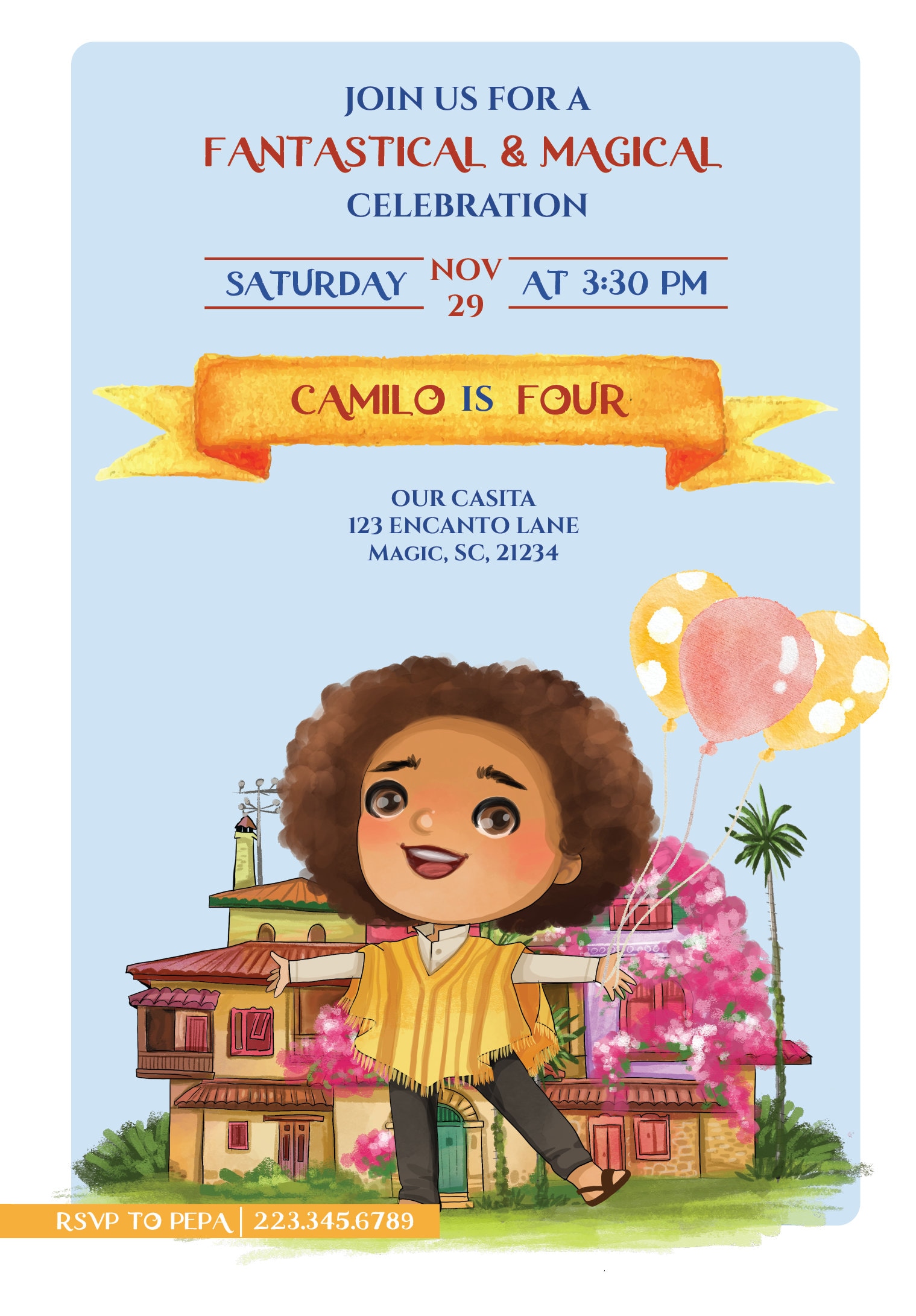 Encanto Birthday Invitation | Magical Family | Choose Your Character ...