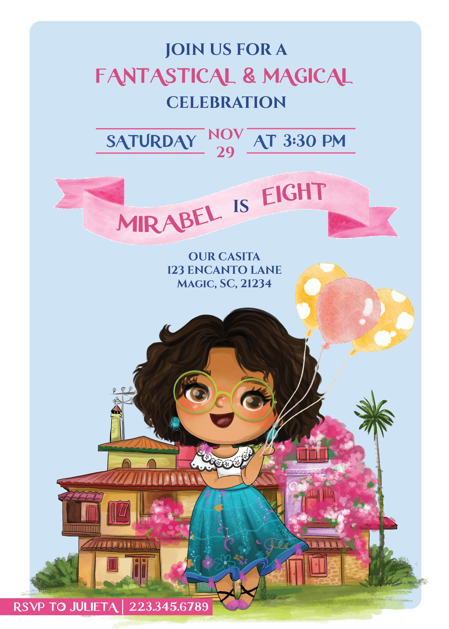 Encanto Birthday Invitation | Magical Family | Choose Your Character ...