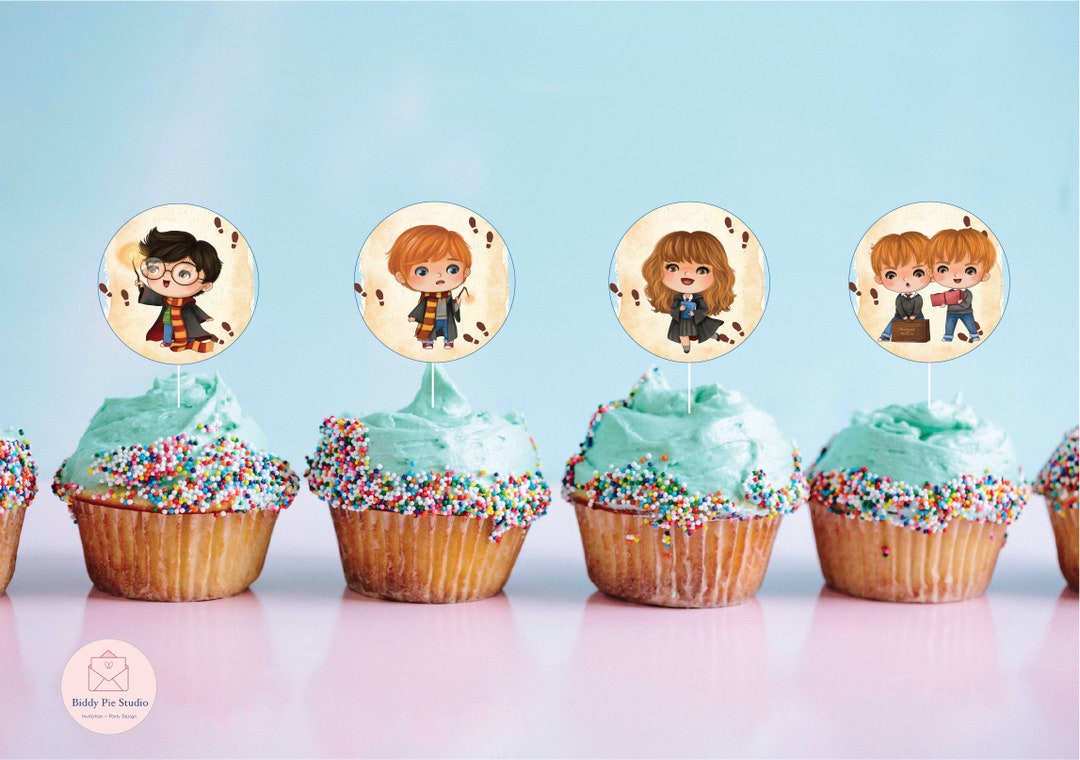 Wizard Kid Cupcake Topper | Wizard Map | Wizard Friends | Magic Wizard ...