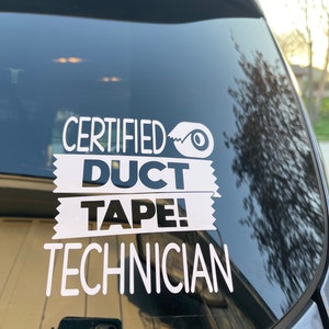 Certified Duct Technician Decal - Etsy