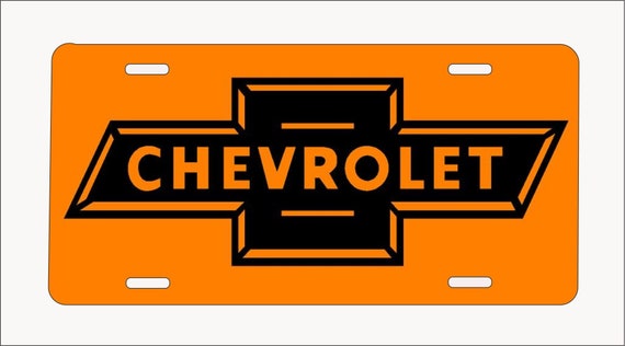 Chevy Bowtie License Plate multiple Colors Available Etsy