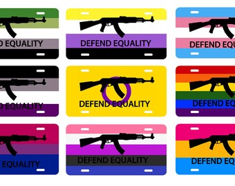 LGBT Ally Pride License Plate custom Text - Etsy