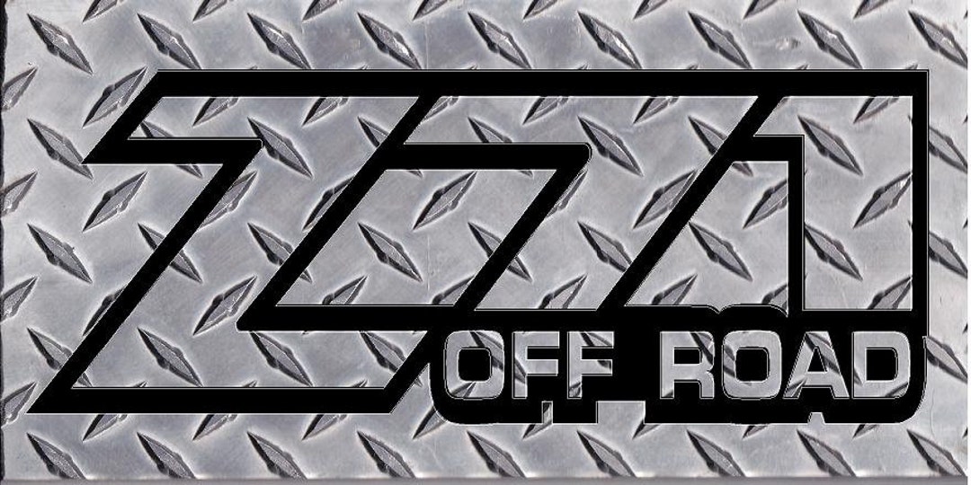 Diamond Plate Chevy Z71 off Road License Plate -black Text- - Etsy