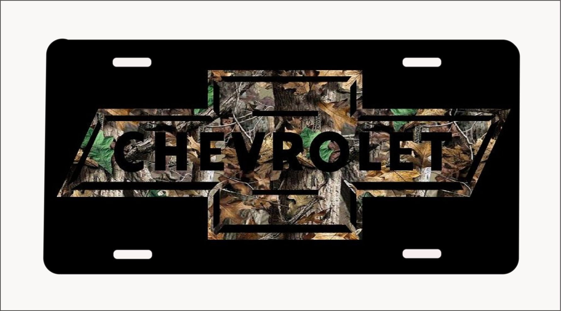 Camo Chevy Bowtie License Plate - Etsy