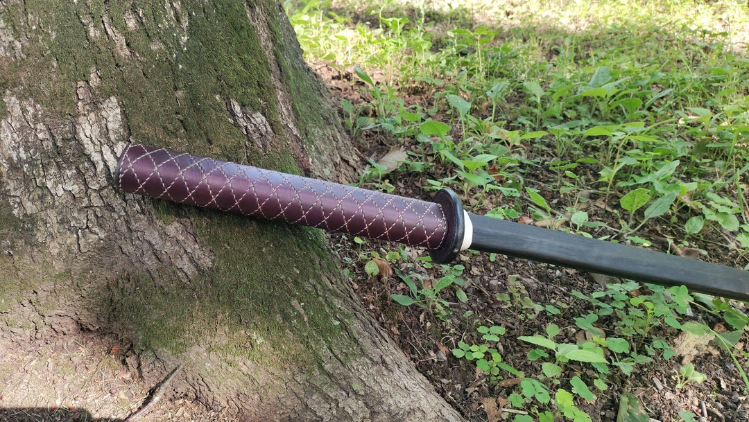 Leather Bokken / Bokuto Grip Wrap / Tsuka Maki - Handmade, Fully Custom ...