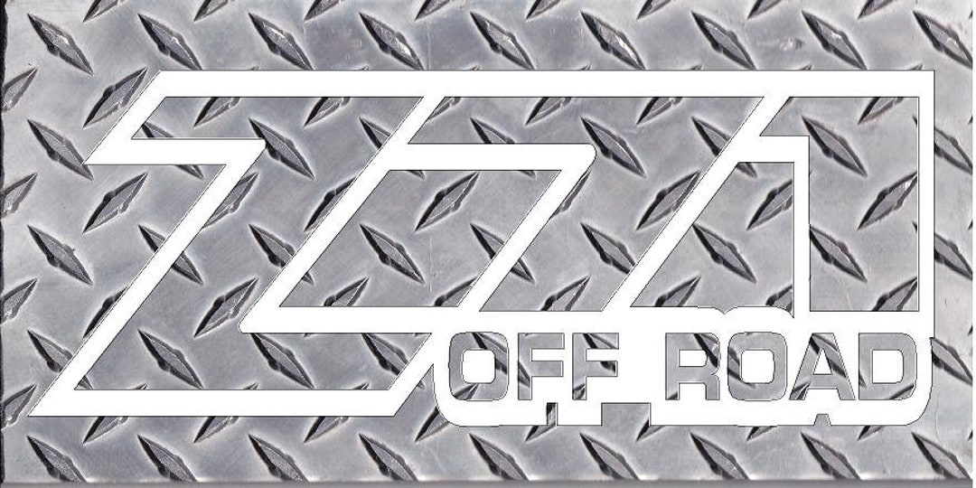 Diamond Plate Chevy Z71 off Road License Plate -white Text- - Etsy