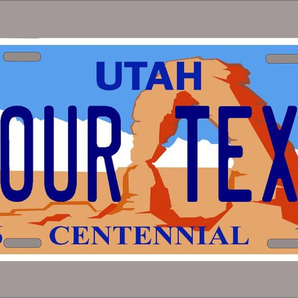 Utah License Plate Svg - Etsy