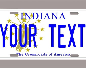 Vintage Indiana 1968 License Plate 36C1110 White Blue Rat Rod - Etsy