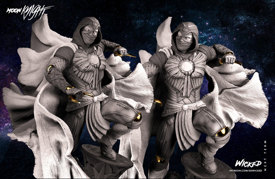 Moon Knight Sculpture Kit - by Wicked - High Quality Photopolymer Resin ...