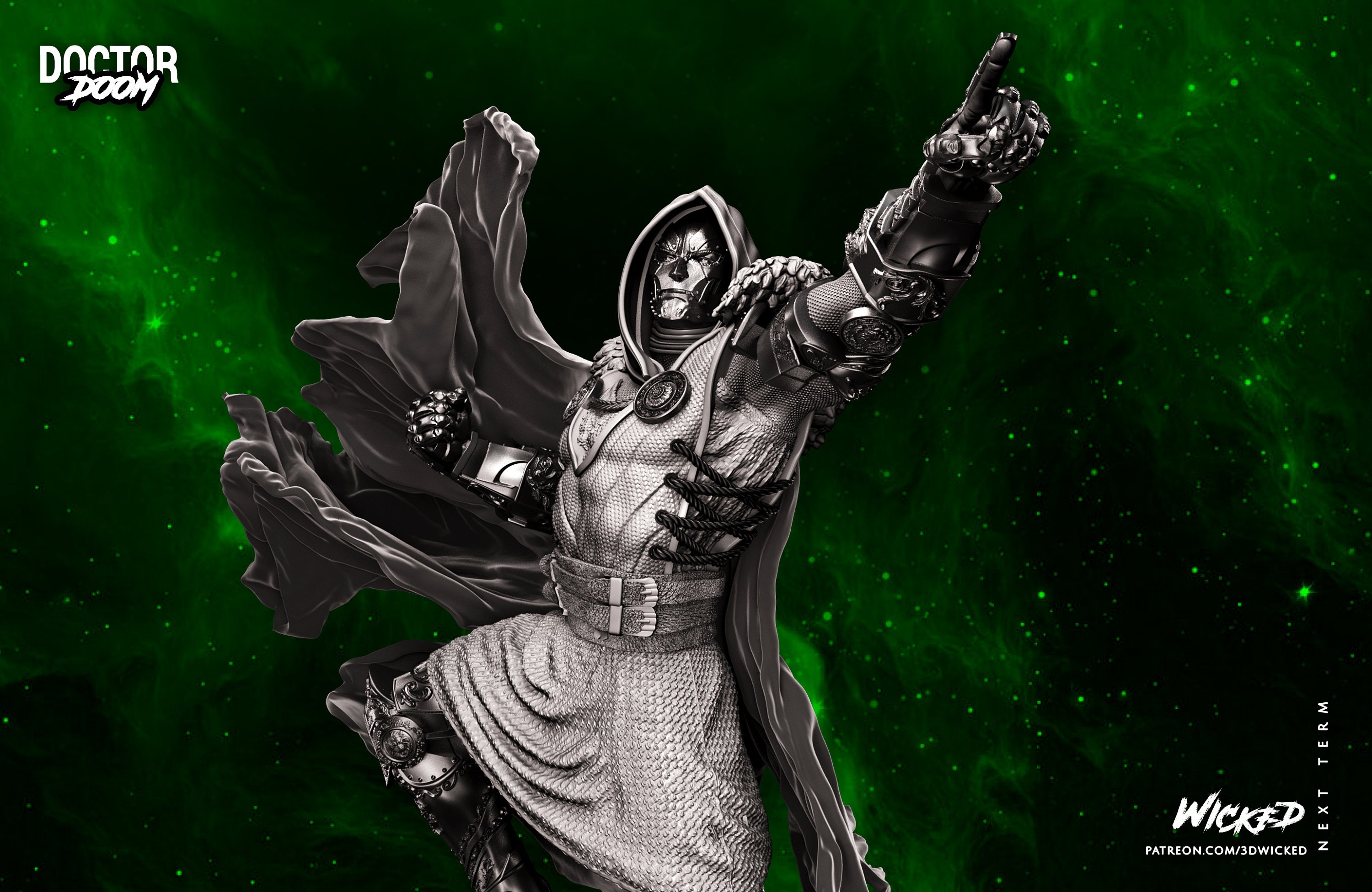 Dr. Doom Sculpture by Wicked High Quality Photopolymer Resin - Etsy