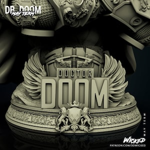 Dr. Doom Bust Kit - by Wicked - High Quality Photopolymer Resin - Etsy