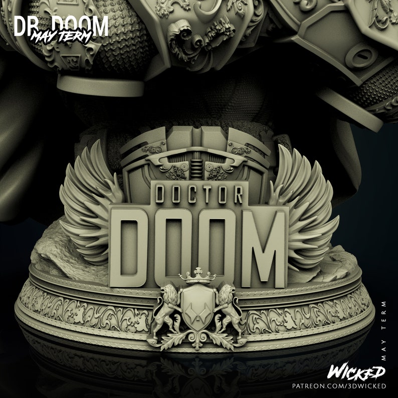 Dr. Doom Bust Kit - by Wicked - High Quality Photopolymer Resin - Etsy