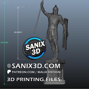 EXTREMELY HOT ITEM - Gladiator Model Kit - Scale 1:8 - Sanix3d - High ...