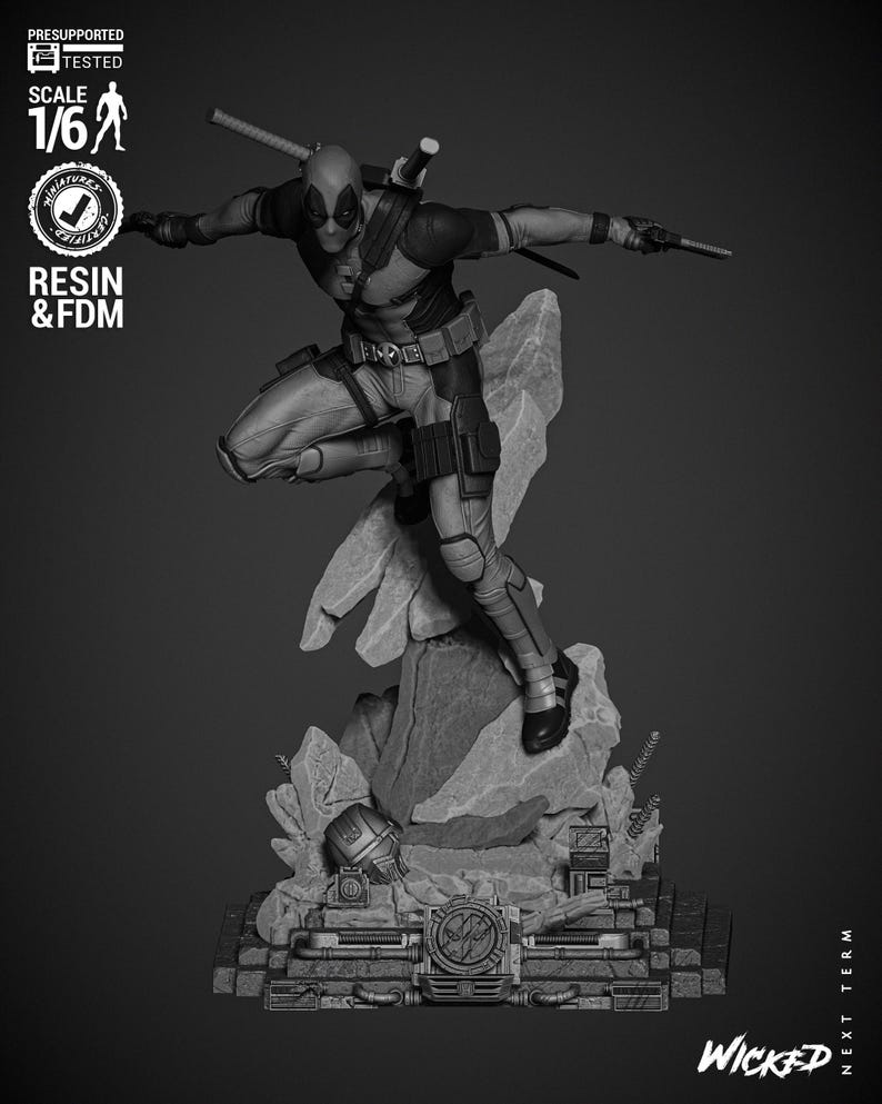Deadpool & Wolverine the Immortal Friends Sculpture Diorama Kit - Scale ...