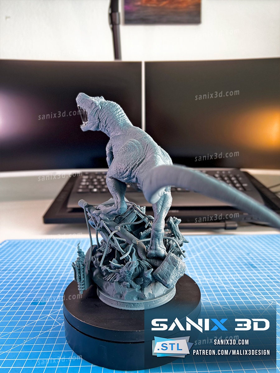 Jurassic Park (t-rex) Kit - Sanix3d - High Quality Photopolymer Resin ...