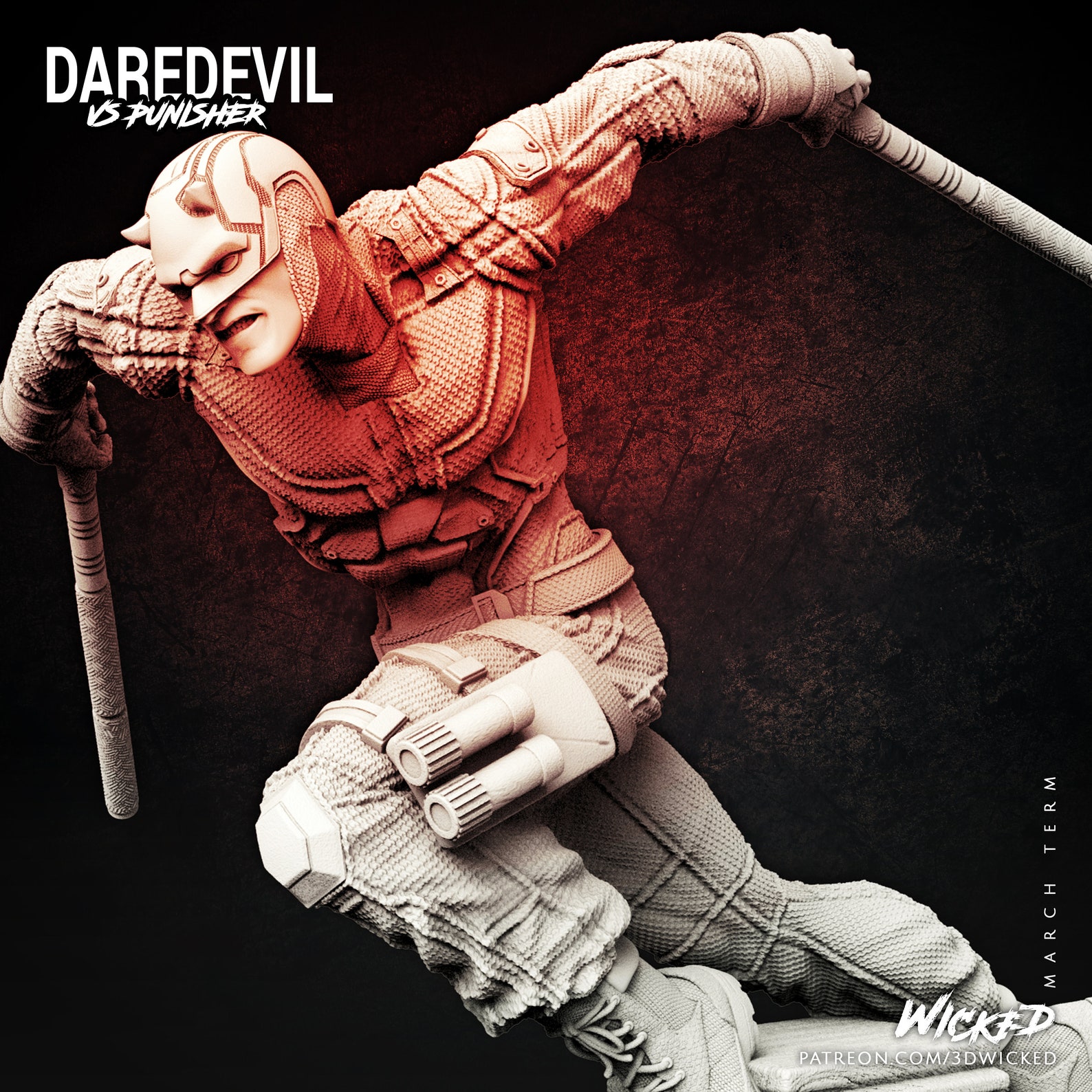 The Daredevil Sculpture by Wicked High Quality Photopolymer Resin - Etsy